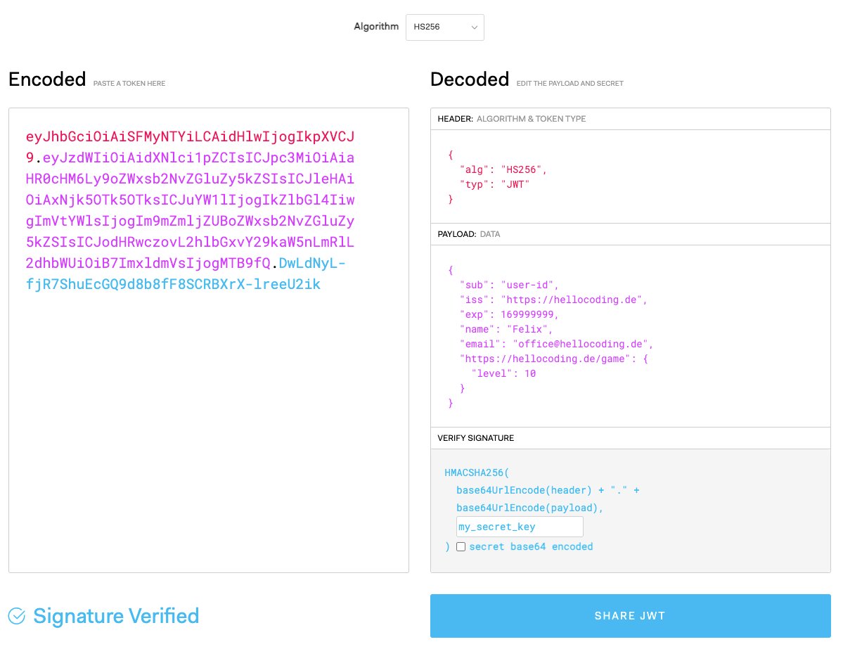 Was sind JSON Web Tokens? Wie funktioniert das Konzept? | HelloCoding