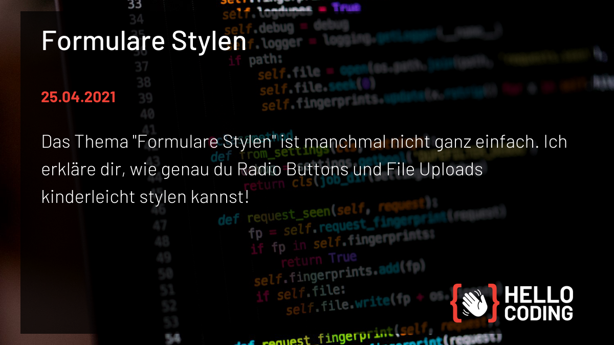 Formulare Stylen | HelloCoding