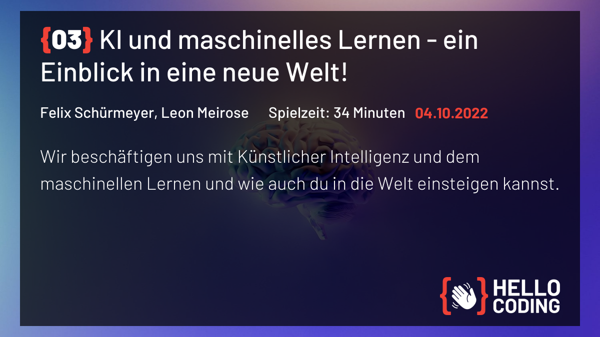 {03} KI und maschinelles Lernen - ein Einblick in eine neue Welt ...
